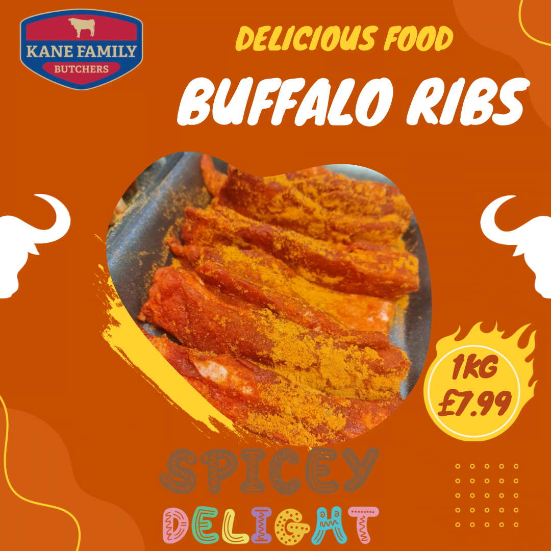 1kg Buffalo Ribs | Kane Family Butchers